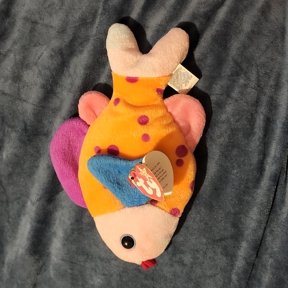 Ty | Toys | Ty Beanie Babies Lips The Fish | Poshmark